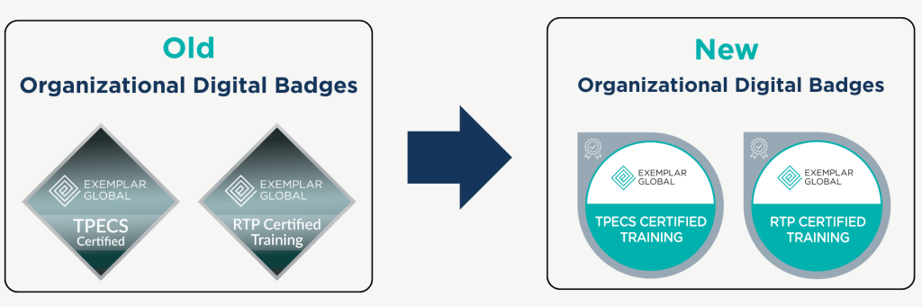Now Live: Updated Organizational Digital Badges - Exemplar Global